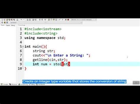 How To Convert A String To Integer Using Stoi In C Programming With Annu YouTube