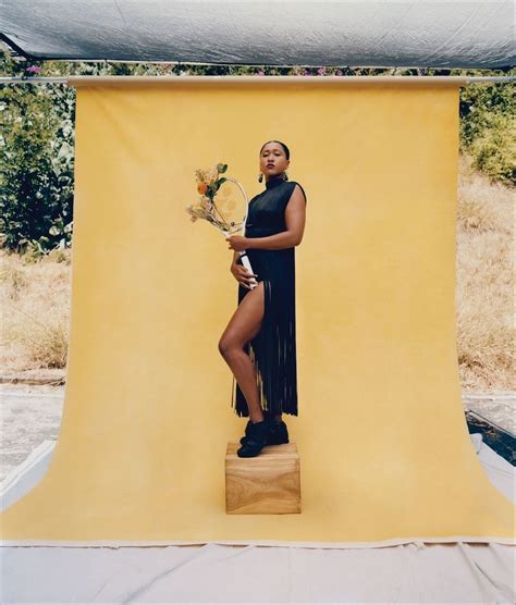 Naomi Osaka Outside Backdrop Photoshoot