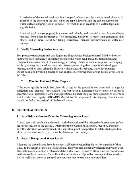 Slug Test Procedures Doc