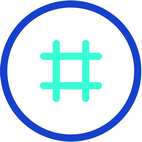 Hash Generic Color Outline Icon