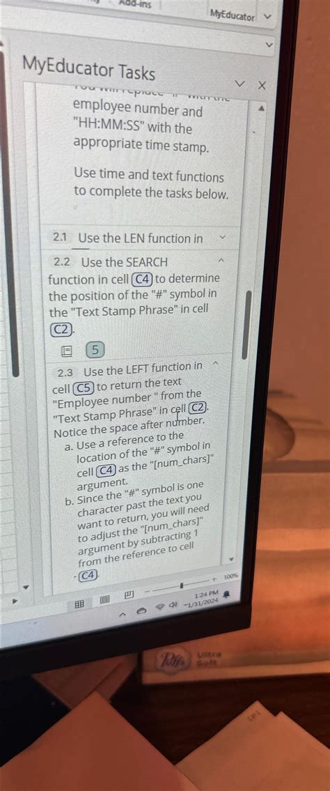 Solved Myeducator Tasksemployee Number And Hhmmss ﻿with