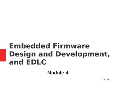 Embedded Firmware Design And Development And Edlc Pdf