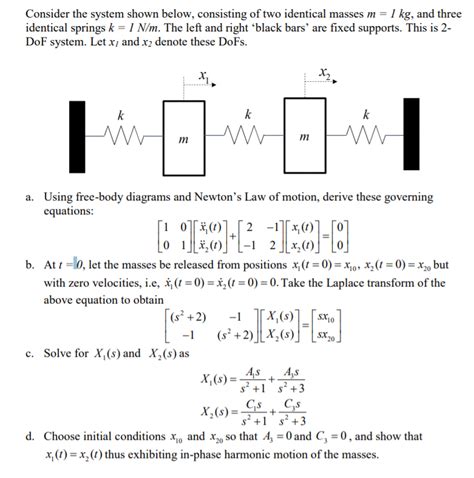 Solved Consider The System Shown Below Consisting Of Two Chegg Com