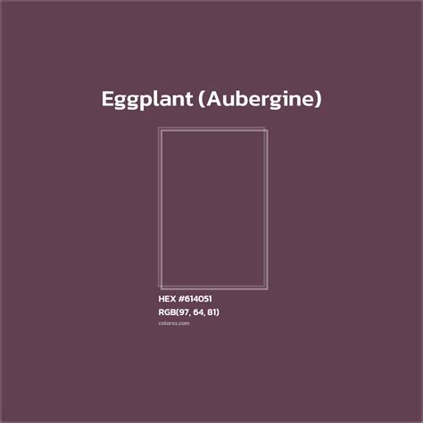 Eggplant Color Pantone