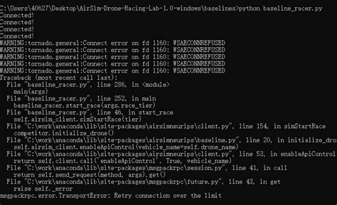 Connect Error With Wsaeconnfused · Issue 11 · Microsoft Airsim Drone