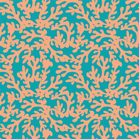 Corals Seamless Pattern Background With Corals Flat Colorful Vector Illustration 10790319