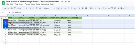 How To Make A Google Spreadsheet Table Step By Step Guide