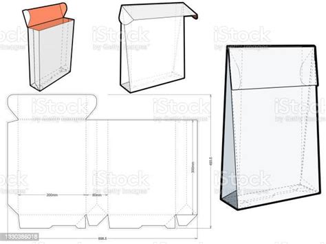 템플릿 상자 및 다이 컷 패턴 Eps 파일은 전체 스케일이며 완벽하게 작동합니다 실제 골판지 생산을 위해 준비되었습니다 포장에