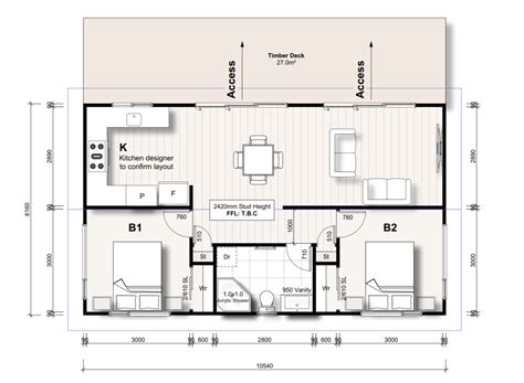 Dominion 2 Bedroom Plan 65m2 Cambridge Homes