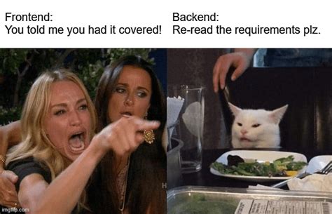 frontend dev vs backend dev r programmingmemes