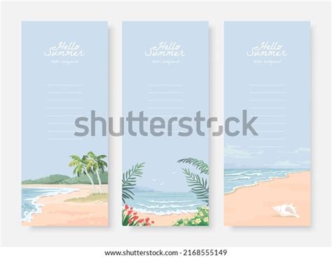 벡터 가로 배경 집합입니다 모래 해변의 스톡 벡터로열티 프리 2168555149 Shutterstock