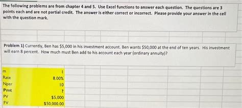 Solved The Following Problems Are From Chapter 4 And 5 Use