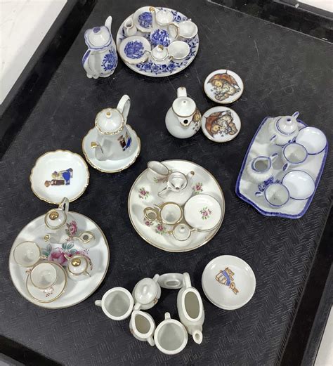Lot Miniature Porcelain Tea Sets