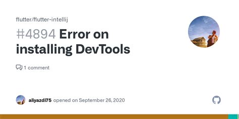 Error On Installing Devtools · Issue 4894 · Flutterflutter Intellij