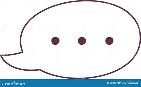 Lined Text Box Bubble Stock Vector Illustration Of Text 330637469