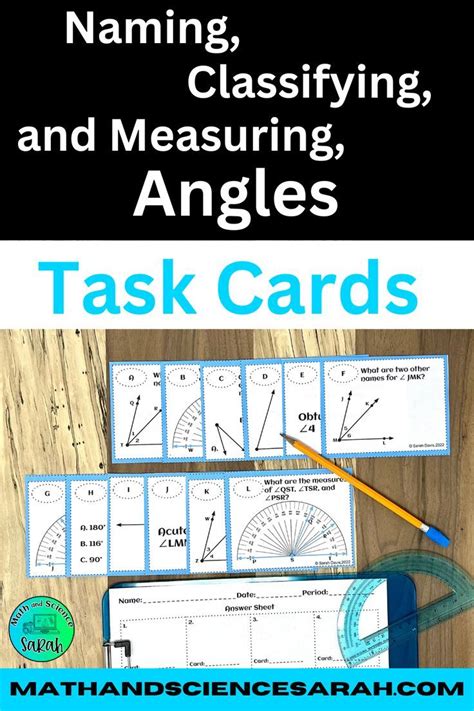 Naming Angles Classifying Angles And Measuring Angles With A Protractor Practice