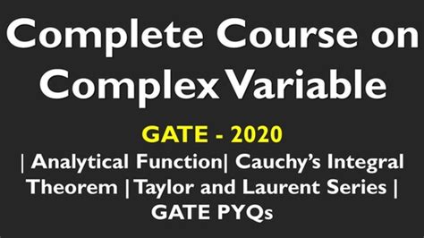 Gate And Ese Complex Variable Introduction In Hindi Offered By