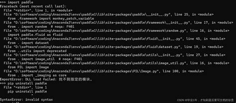 配置paddle过程中的各种报错以及最终解决办法paddle报错 Csdn博客