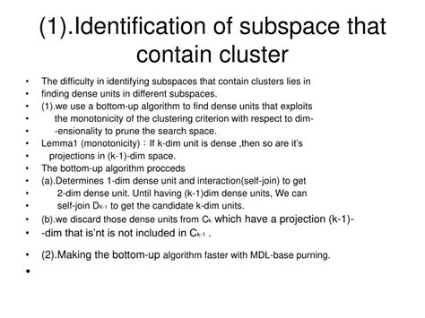 Ppt Automatic Subspace Clustering Of High Dimensional Data For Data