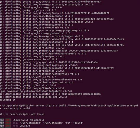 Chirpstack Application Server Ui Is Not In The Npm Registry Chirpstack Application Server