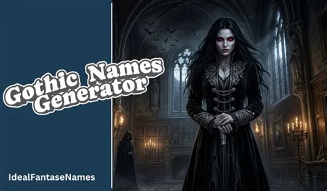 750 Gothic Names Generator Dark Mysterious And Unique Ideas