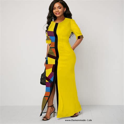 Neuheiten 2025 Vintage Damen Halbarm Maxikleid 2023 Damenmode