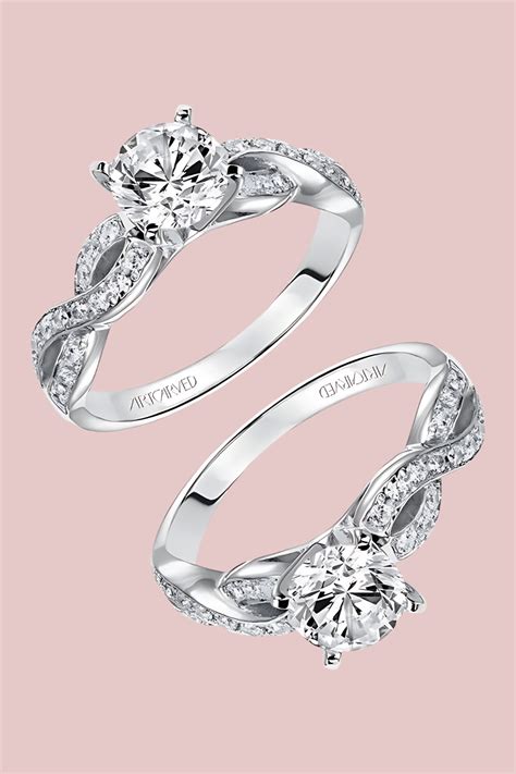 Artcarved Gabrielle Bypass Twist Diamond Engagement Ring Ben Garelick