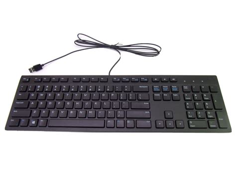 Genuine Dell Wired Usb Slim Black Keyboard On6r8g
