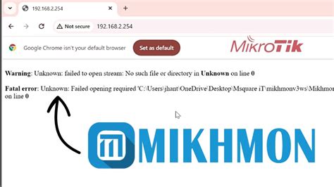 Mikhmon Unknown Failed To Open Stream No Such File Or Directory In