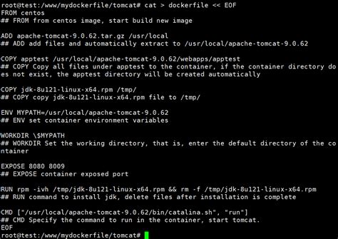 [docker module] use dockerfile to build your own tomcat image aapanel