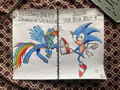 Rainbow Dash Vs Sonic The Hedgehog Smash Bros By Tristanmendez On