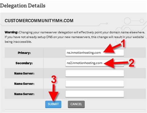 Inmotion Nameservers How To Point A Domain To Inmotion
