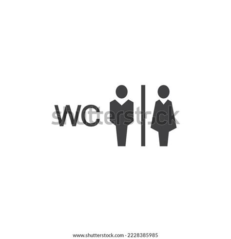 Wc Icon Male Female Restroom Icon Stock Vector Royalty Free 2228385985 Shutterstock