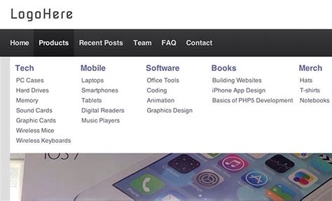 Building A Mega Navigation Menu With Css And Jquery Idevie