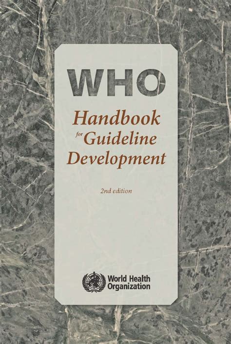 Who Handbook For Guideline Development