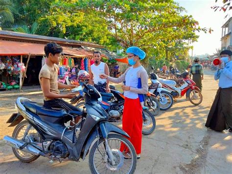 ဘုရားသုံးဆူမြို့၊ မြို့မစျေးတွင် ကိုဗစ် ၁၉ ရောဂါ အသိပညာပေးခြင်းနှင့