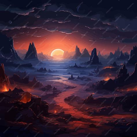 Premium Vector Future Landscape