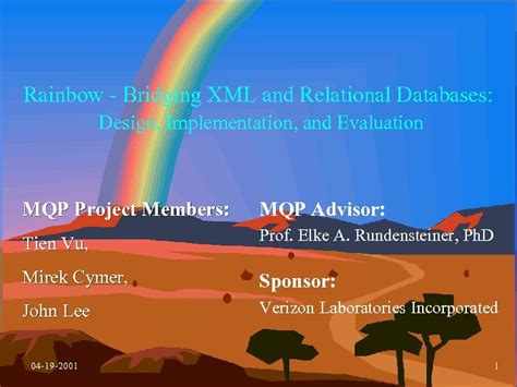 Rainbow — Bridging Xml And Relational Databases Design
