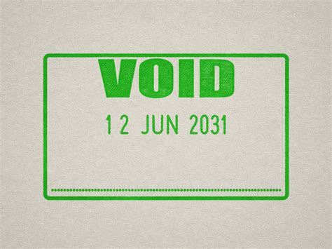 Void Date Stamp Stamp Lab