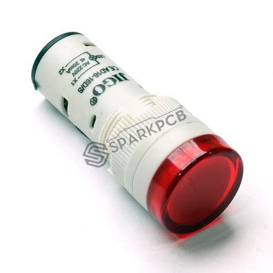 Mm V AC Red Colour Panel LED Light Indicator Electroncart