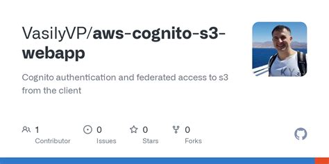 Github Vasilyvp Aws Cognito S3 Webapp Cognito Authentication And Federated Access To S3 From