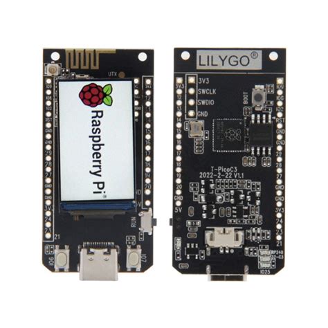 Lilygo T Picoc3 114 Inch Lcd Display Module Rp2040 Esp32 C3 Dual Mcu Development Board For
