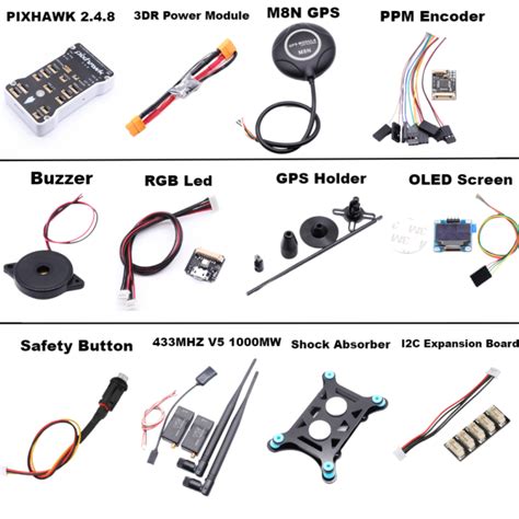 New Pixhawk White Shell Pix 2 4 8 M8n 32 Bit Flight Controller Autopilot With 4g Sd Safety