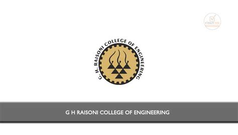 G H Raisoni College Of Engineering Applications Are Invited From Eligible Candidates For The