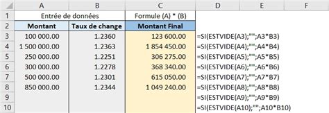 Formule Excel Si Cellule Vide Alors Rien