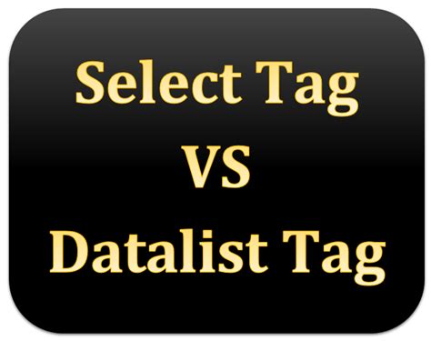 What Is The Difference Between Select And Datalist Tag In Html