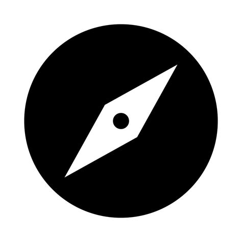 White Compass Icon For Your Seamless Navigation