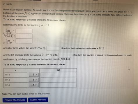1 Point Below Is An Oracle Function An Oracle