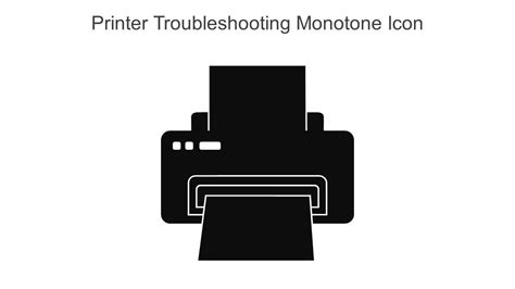 Printer Troubleshooting Monotone Icon In Powerpoint Pptx Png And Editable Eps Format Ppt Slide