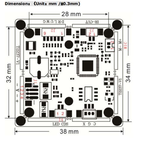 1080p Pcb Board 0 01lux Analog Hd Cctv Security Camera Module Support Tvi Osd Utc 2dnr Hsell